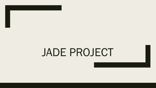 Jade - Programming of intelligent agents | PPT