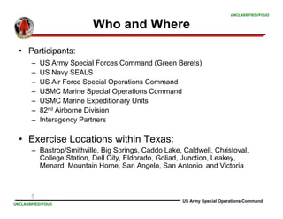 Command US Army Special Operations Command | PDF