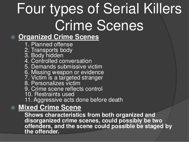 Types of serial killers - Aslowei