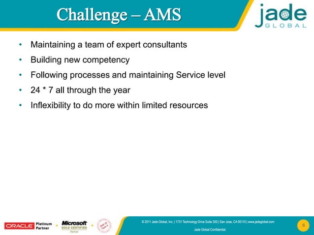 Application Management and Support - Shared Services Featuring the Pay ...