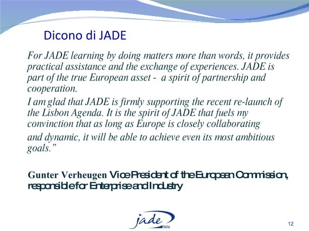 Jade Italia Presentazione | PPT