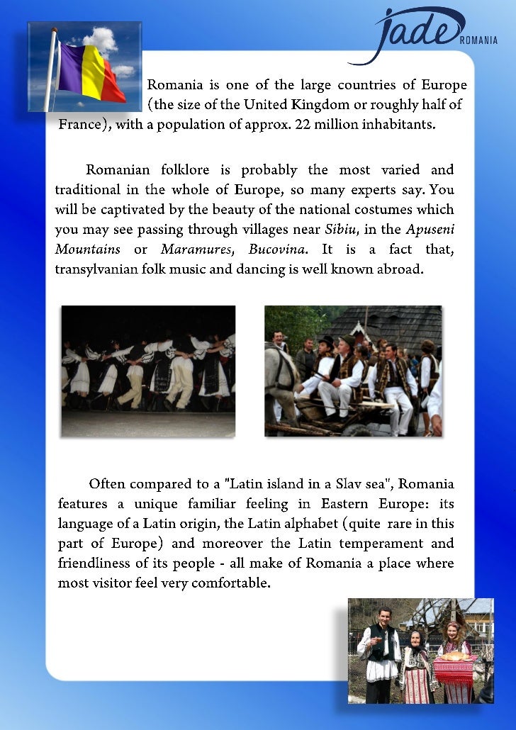 Jade Romania-Introduction to ROMANIA