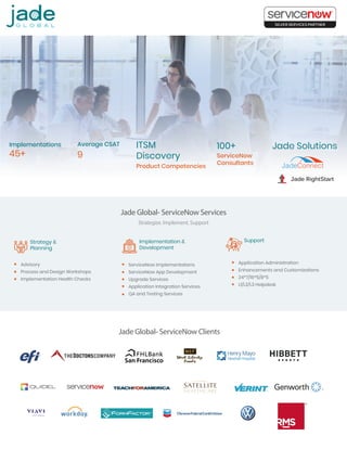 Jade Global ServiceNow capability | PDF | Computing | Technology ...