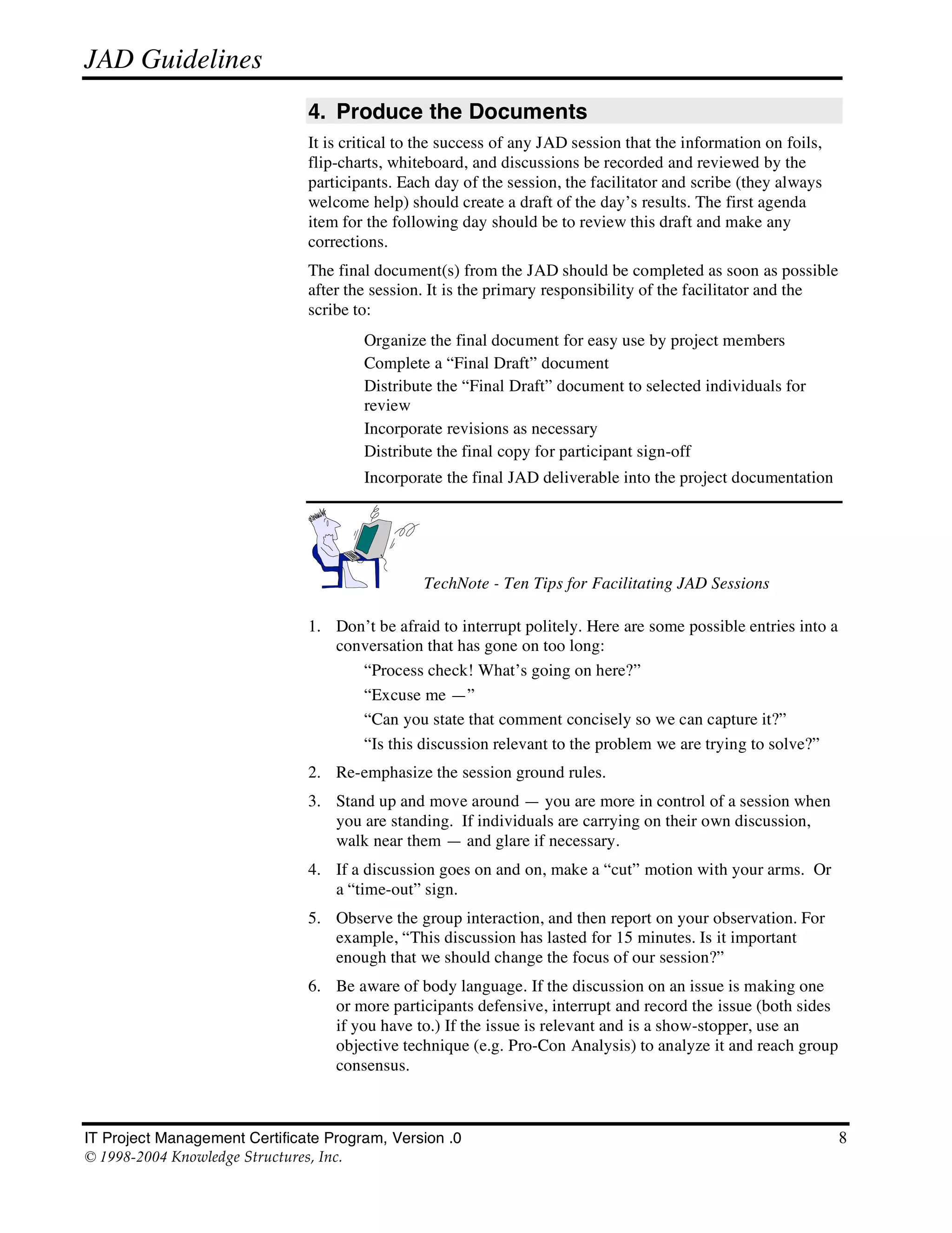 JAD Guidelines | PDF