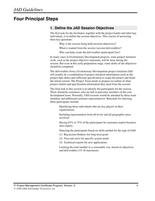 JAD Guidelines | PDF