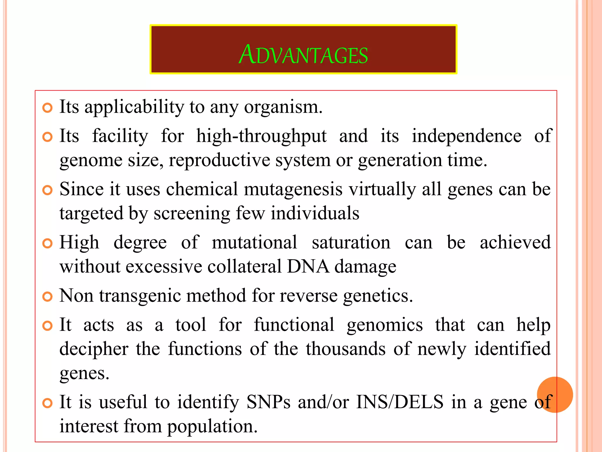 TILLING & Eco-TILLING : Reverse Genetics Approaches for Crop ...