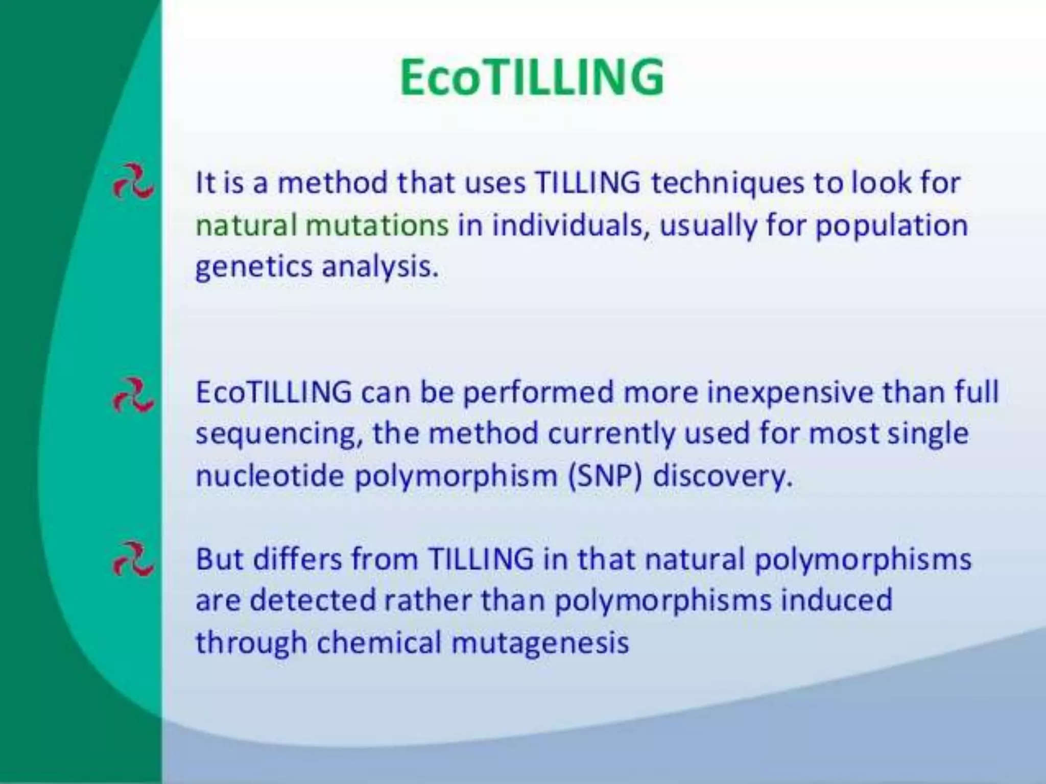 TILLING & Eco-TILLING : Reverse Genetics Approaches for Crop ...
