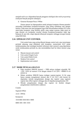 Arsitektur komputer | PDF