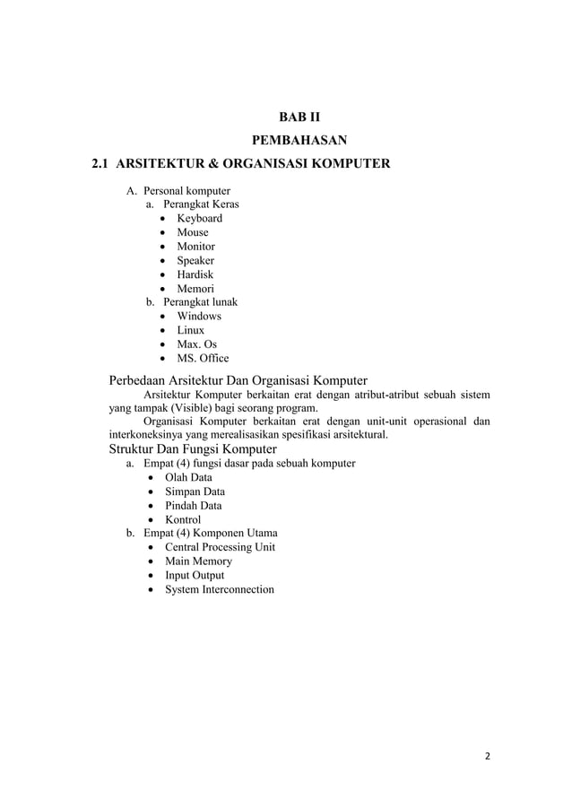 Arsitektur komputer | PDF