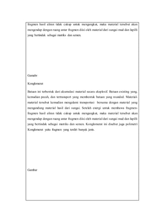 Laporan Rudaceos Rock, Air Batu, Banyu Asin, Sumatera Selatan | PDF