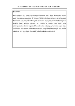 Laporan Rudaceos Rock, Air Batu, Banyu Asin, Sumatera Selatan | PDF