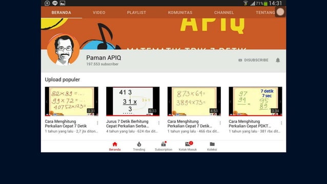 Jadi youtuber 1 hari bersama paman APIQ | PDF