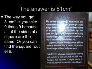 Jadon And Tanner Area And Perimeter Project | PPT