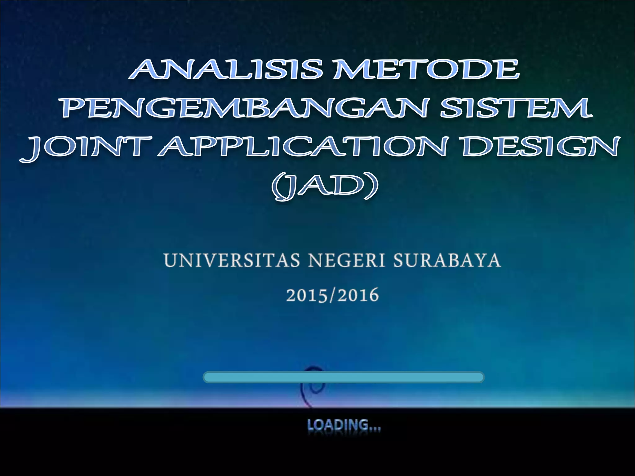 metode pengembangan JAD | PPTX