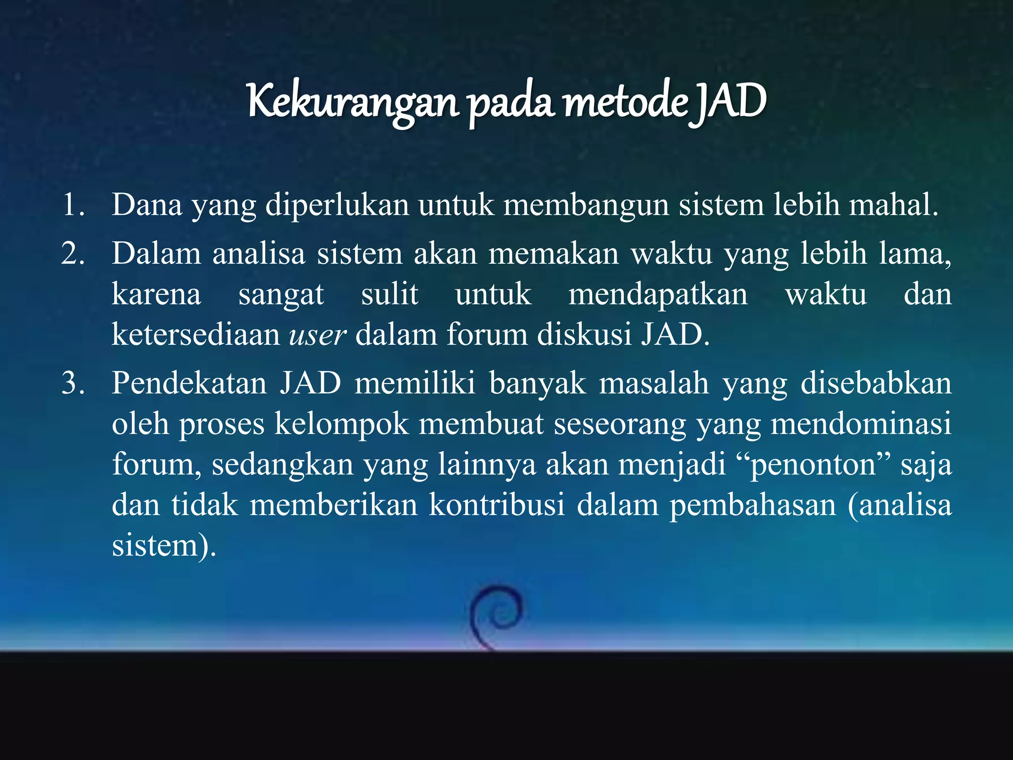 metode pengembangan JAD | PPTX