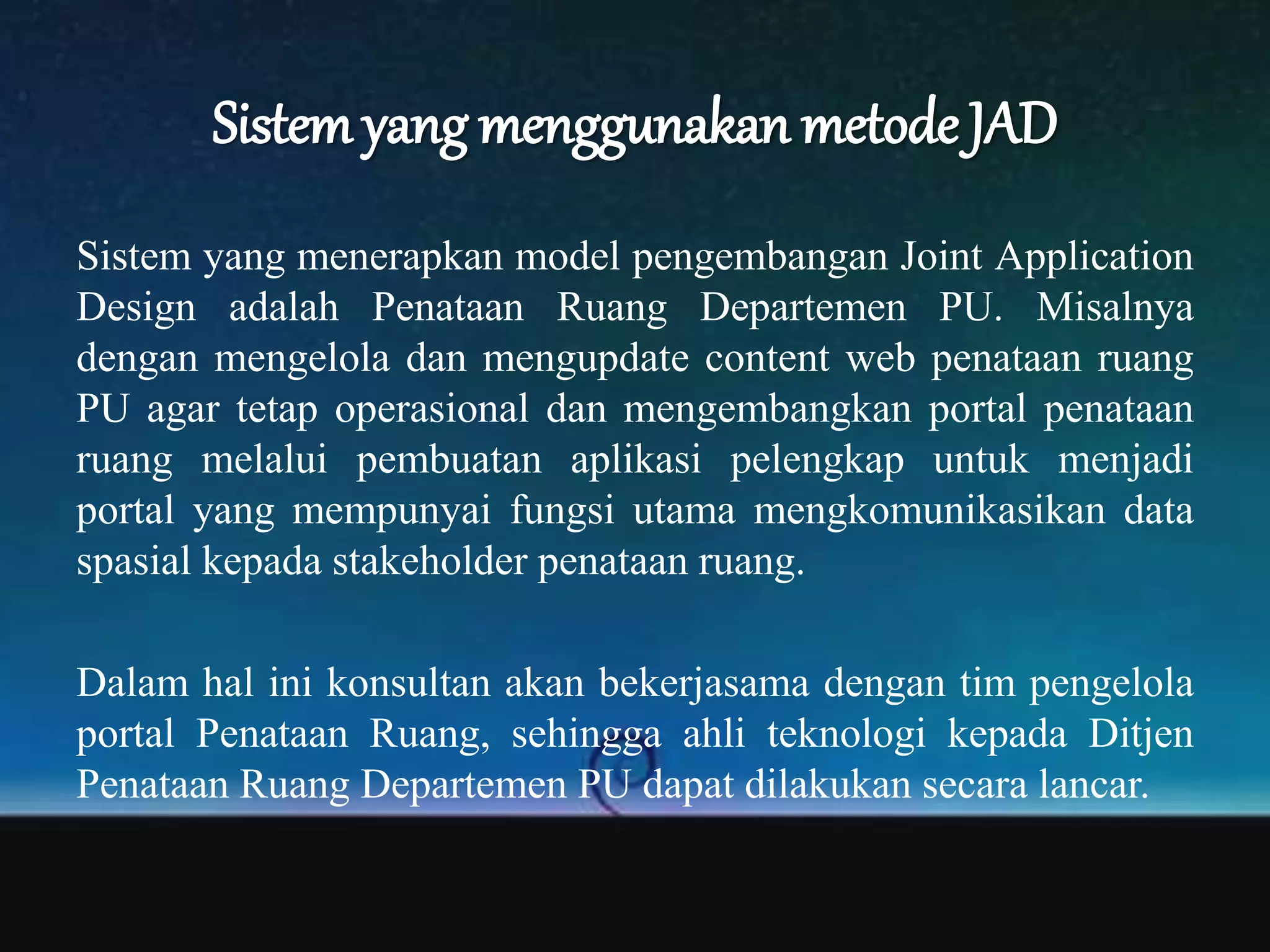 metode pengembangan JAD | PPTX