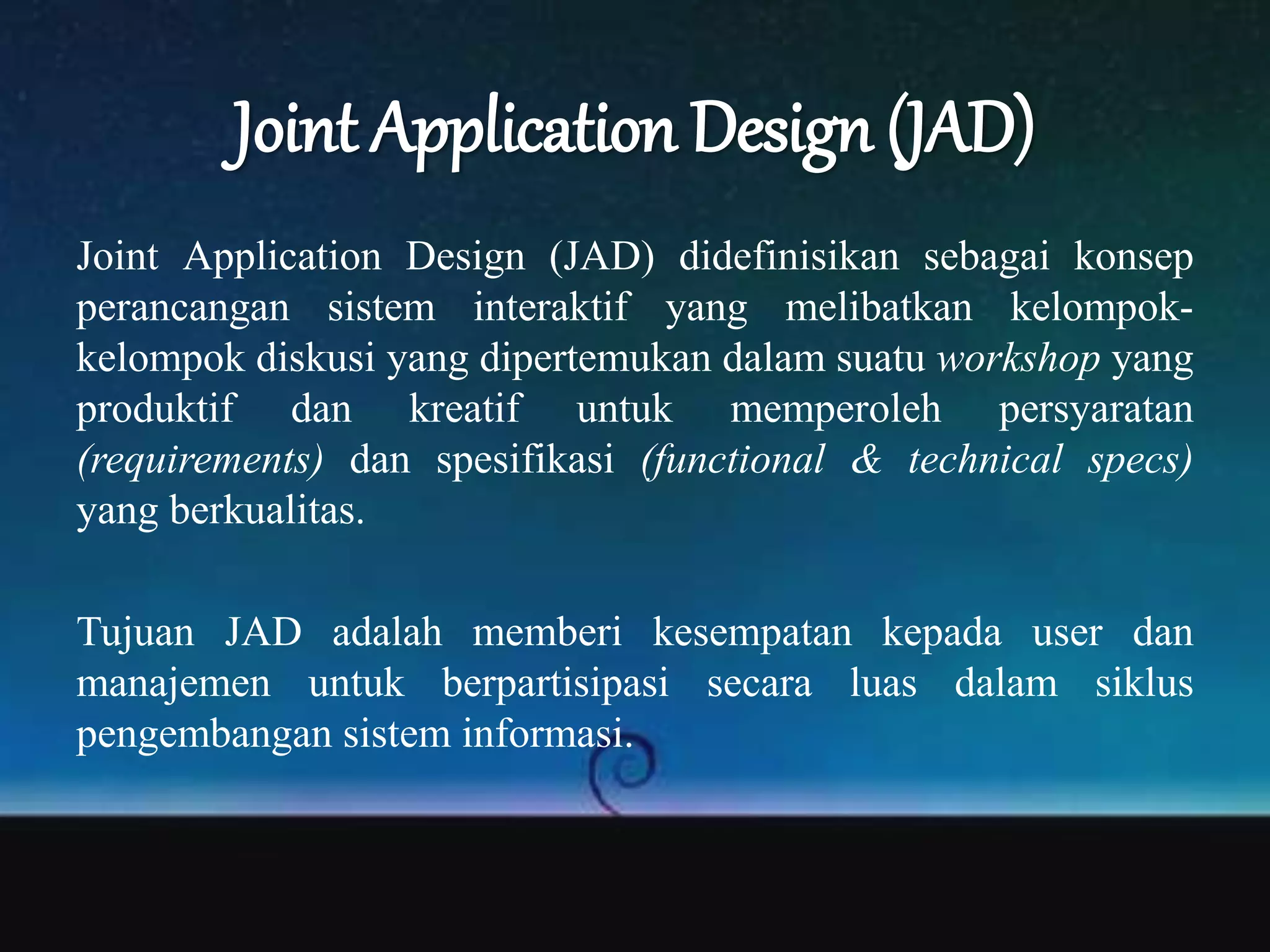metode pengembangan JAD | PPTX