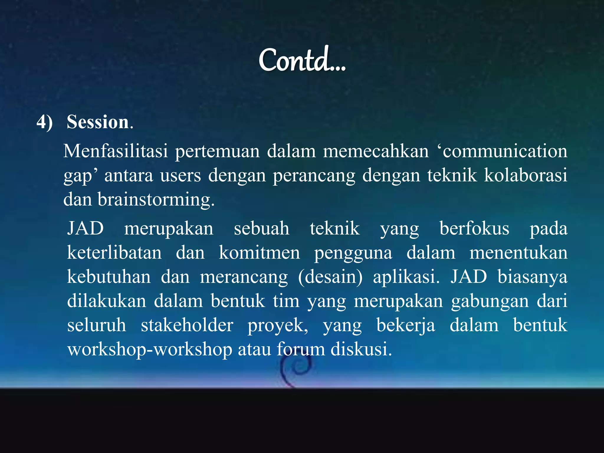 metode pengembangan JAD | PPTX