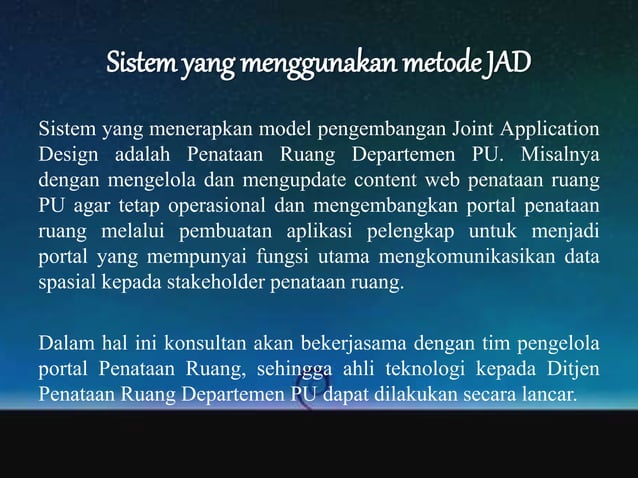 metode pengembangan JAD | PPTX