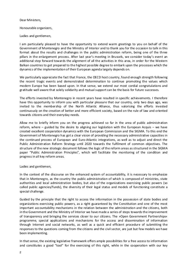 Speech Jadranka Vojinovic, SIGMA, Paris, 4 December 2015