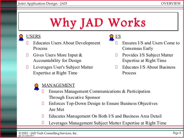Jad Joint Applications Development