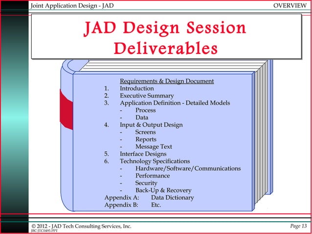 JAD - Joint Application Development | PPT