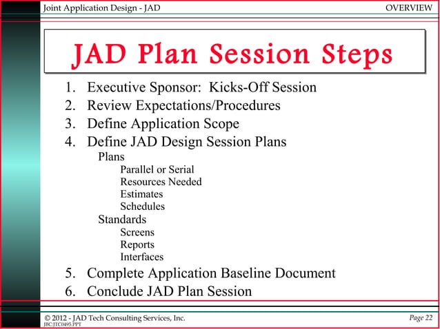 JAD - Joint Application Development | PPT