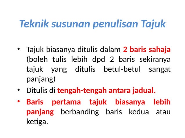 JADUAL contoh jadual yang telah siap di buat | PPTX