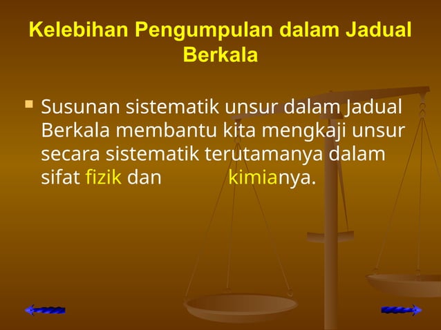 JADUAL BERKALA UNSUR, THE PERIODIC TABLE CHEMISTRY | PPT