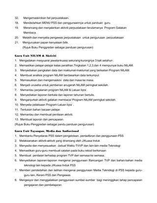 Jadual organisasi pss | DOC