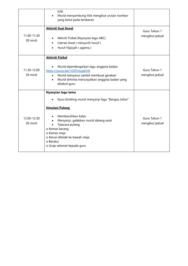 JADUAL TRANSISI MINGGU 2.docx