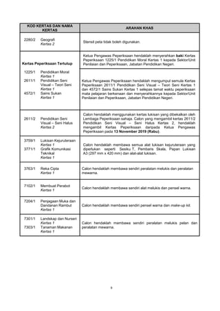 Jadual Waktu SPM 2019 | PDF