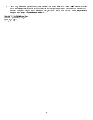 Jadual waktu stpm penggal 1 2014 | PDF