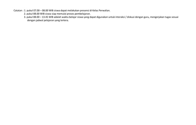 Jadwal bdr revisi | PDF