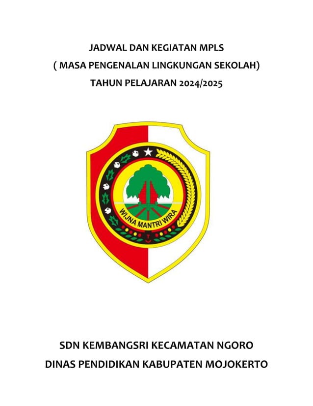 JADWAL kegiatan mpls masa pengenalan lingkungan sekolah2024 2025 sdn | PDF