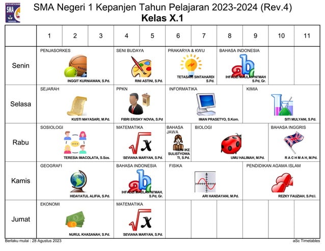Jadwal Pelajaran Siswa Tahun 2023-2024 - Rev 4 - Mulai 28 Agustus 2023.pdf