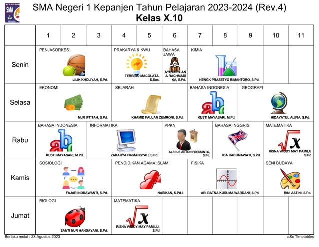 Jadwal Pelajaran Siswa Tahun 2023-2024 - Rev 4 - Mulai 28 Agustus 2023.pdf