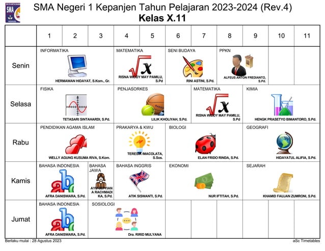 Jadwal Pelajaran Siswa Tahun 2023-2024 - Rev 4 - Mulai 28 Agustus 2023.pdf