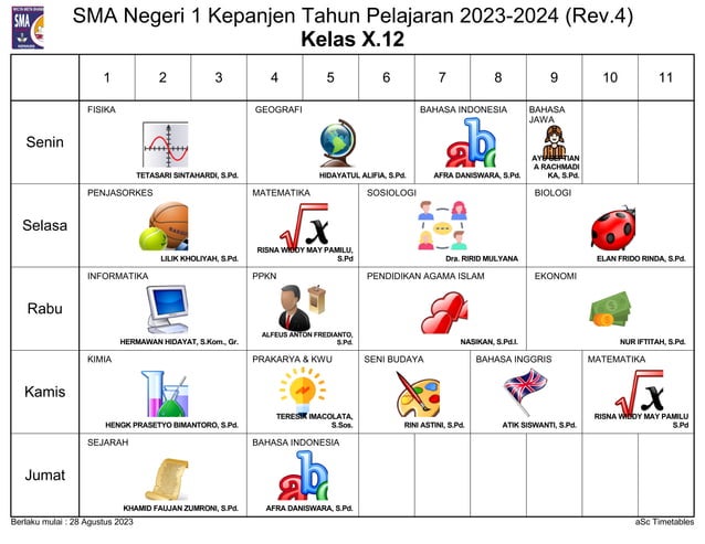 Jadwal Pelajaran Siswa Tahun 2023-2024 - Rev 4 - Mulai 28 Agustus 2023.pdf