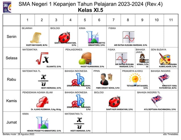 Jadwal Pelajaran Siswa Tahun 2023-2024 - Rev 4 - Mulai 28 Agustus 2023.pdf