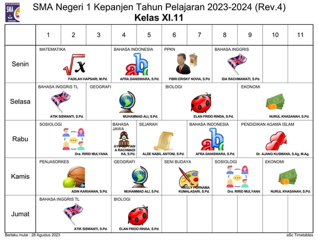 Jadwal Pelajaran Siswa Tahun 2023-2024 - Rev 4 - Mulai 28 Agustus 2023.pdf