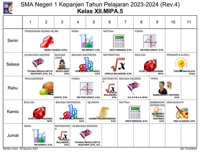 Jadwal Pelajaran Siswa Tahun 2023-2024 - Rev 4 - Mulai 28 Agustus 2023.pdf