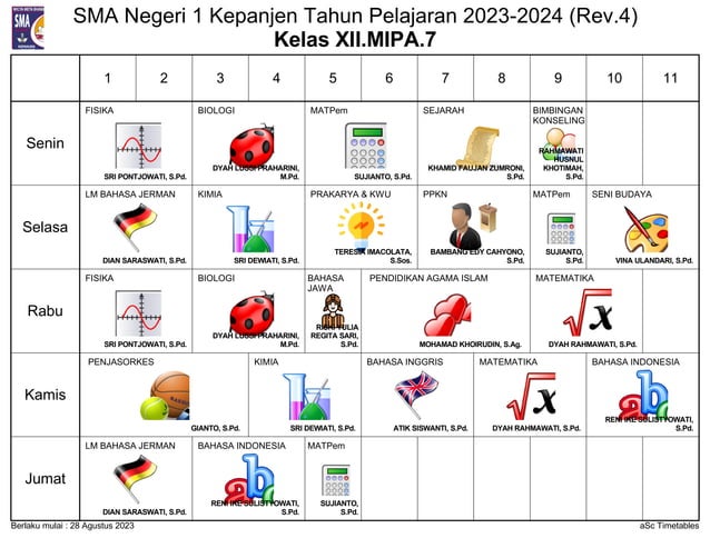 Jadwal Pelajaran Siswa Tahun 2023-2024 - Rev 4 - Mulai 28 Agustus 2023.pdf