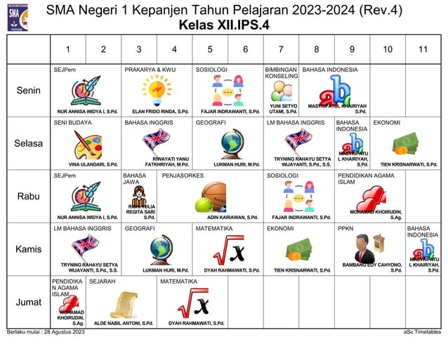 Jadwal Pelajaran Siswa Tahun 2023-2024 - Rev 4 - Mulai 28 Agustus 2023.pdf