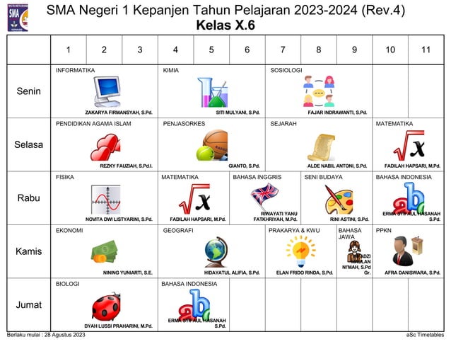 Jadwal Pelajaran Siswa Tahun 2023-2024 - Rev 4 - Mulai 28 Agustus 2023.pdf