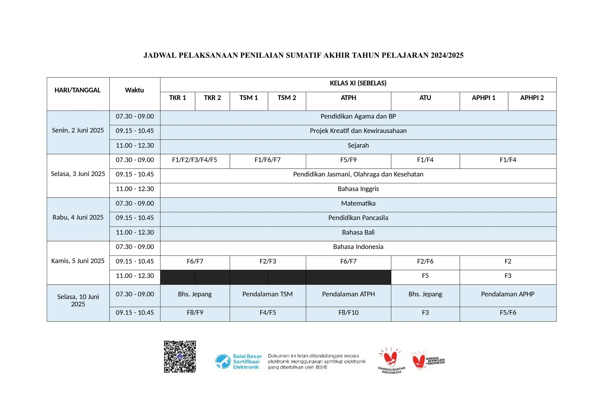 JADWAL PENILAIAN SUMATIF AKHIR TAHUN PELAJARAN (1).pptx