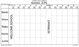 Comprehensive Morning Class Schedule for SMK AZ ZAHRA SEPATAN 2025 | PDF