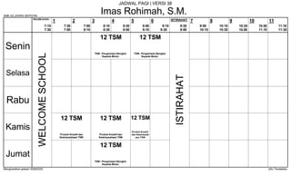 Comprehensive Morning Class Schedule for SMK AZ ZAHRA SEPATAN 2025 | PDF