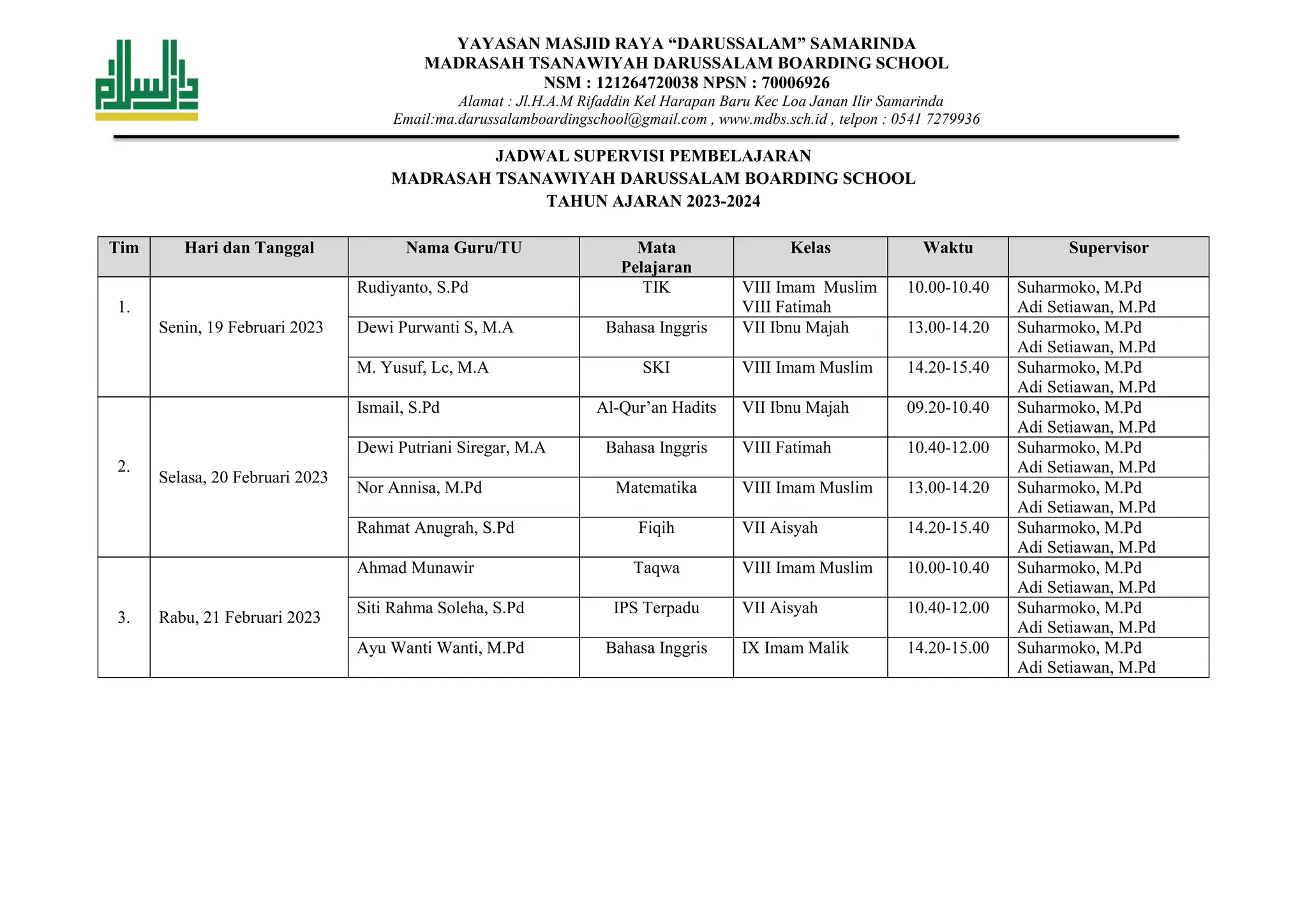 Jadwal Supervisi MTs 2023-2024 (Khusus Laporan).pdf