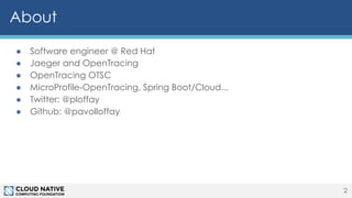 Jaeger and OpenTracing Cloud Native Computing (CNCF) meetup Zurich ...